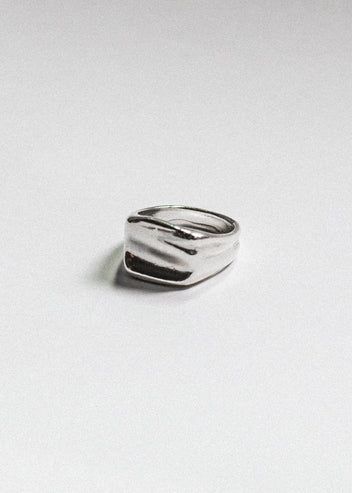 Irregular Signet Ring | Hand-made from .925 Sterling Silver – softandsticky